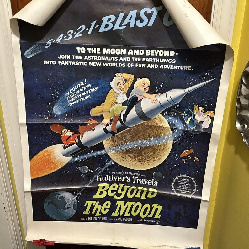 1969 Gulliver’s Travels Beyond the Moon Movie Poster - Etsy