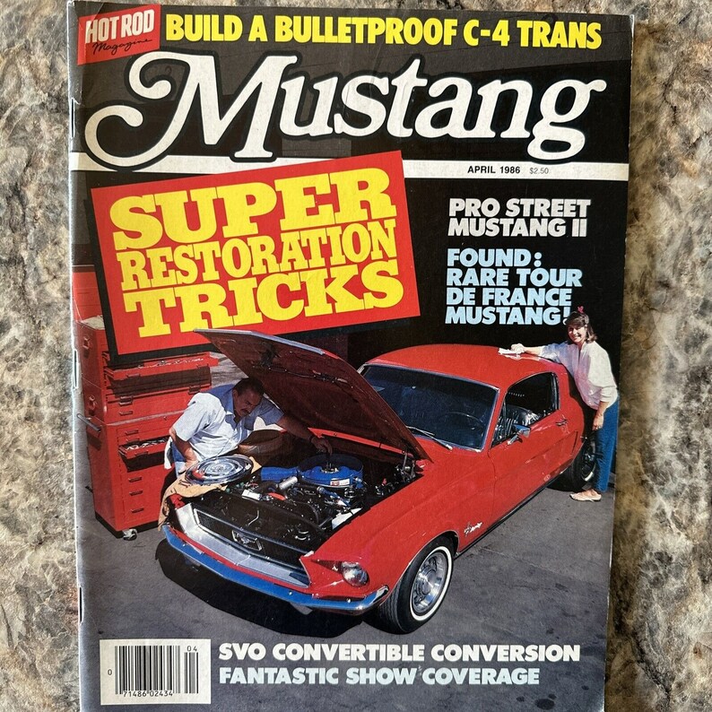 Hot Rod Magazine Mustang April 1986 - Etsy
