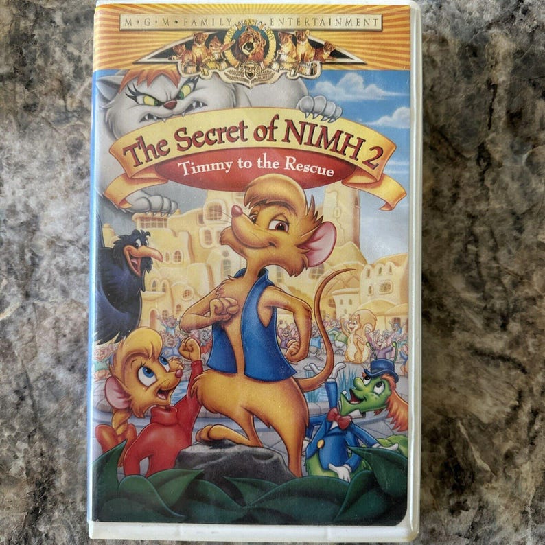 The Secret of NIMH 2: Timmy to the Rescue (VHS, 1998, Family ...