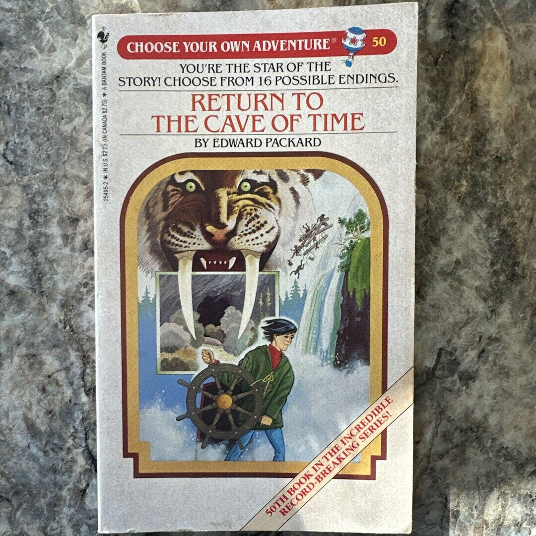 Choose Your Own Adventure #50: Return to the Cave of Time 1985 - Etsy