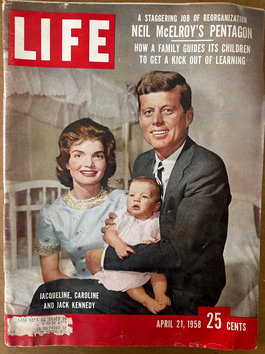 Life Magazine April 21, 1958 JFK - Etsy