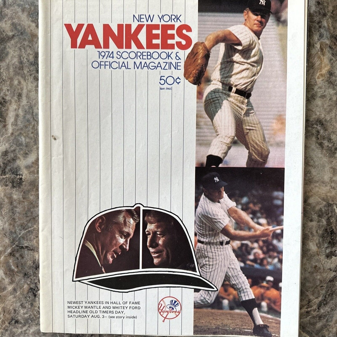 New York Yankees 1974 Scorebook and Official Magazine - Etsy