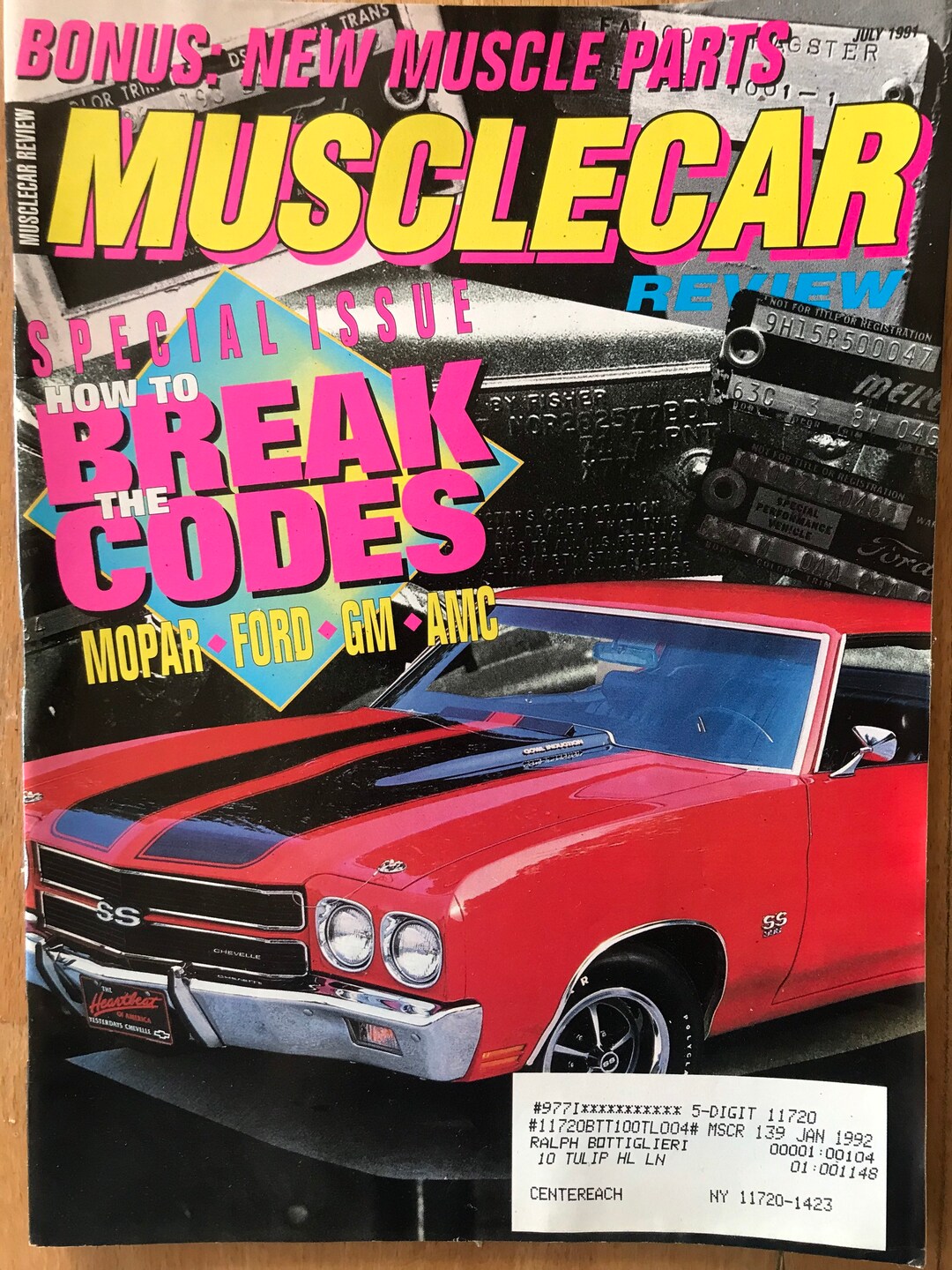 Muscle Car Review Magazine July 1991 - Etsy