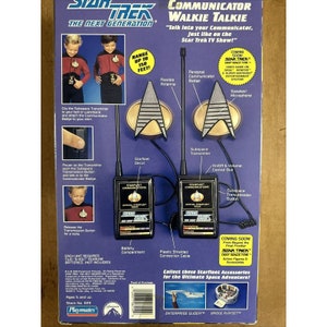 Playmates 1993 Star Trek the Next Generation Communicator Walkie Talkie ...
