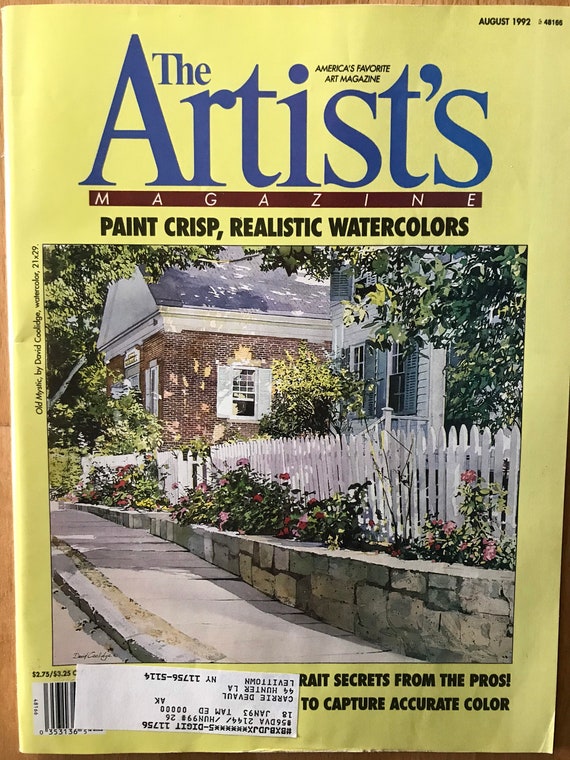 The Artists Magazine August 1992 - Etsy