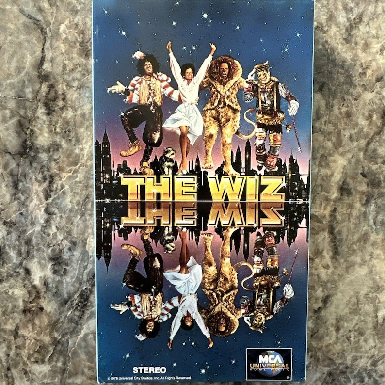 The Wiz 1978 VHS Tape. 1992, MCA Universal. Diana Ross, Michael Jackson - Etsy