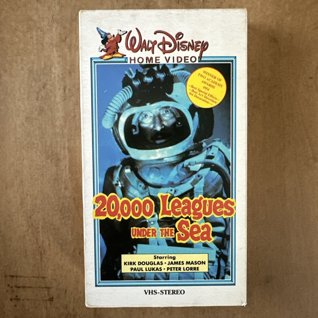 Walt Disney 20,000 Leagues Under the Sea VHS Home Video Tape 15 V 1980 ...