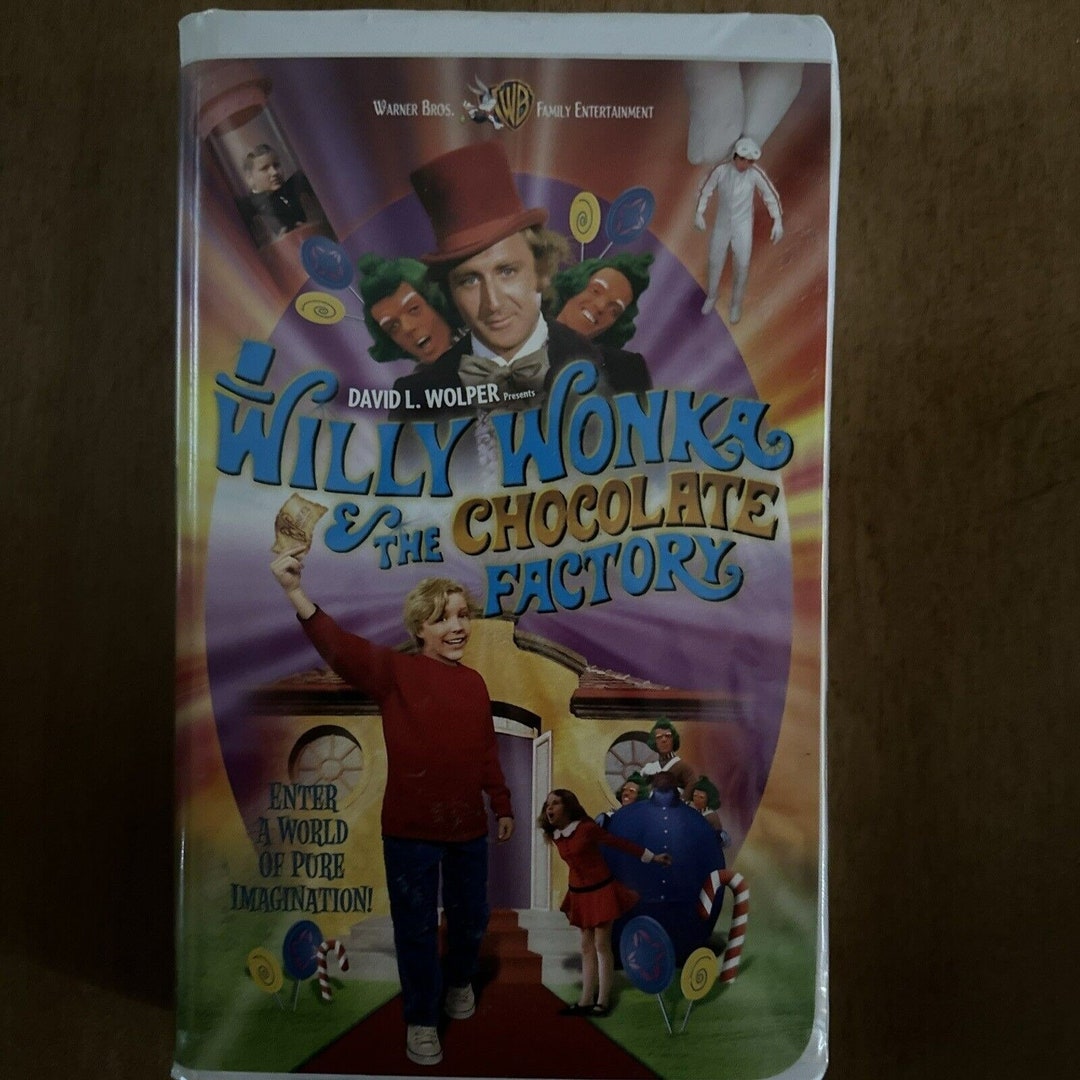 Willy Wonka and the Chocolate Factory (VHS, 2001, Clamshell) - Etsy