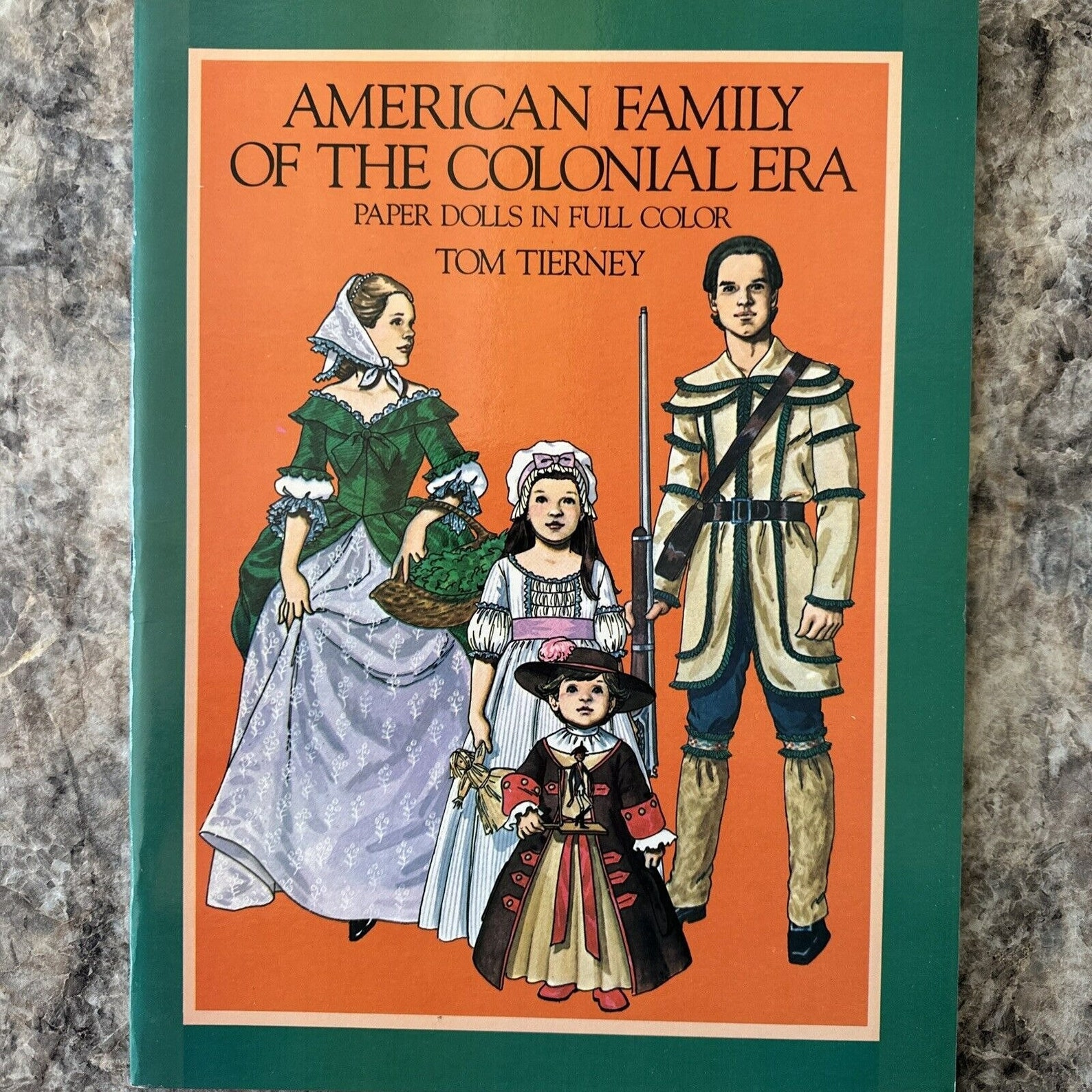 Vtg 1983 American Family of the Colonial Era Paper Dolls Full Color Tom ...