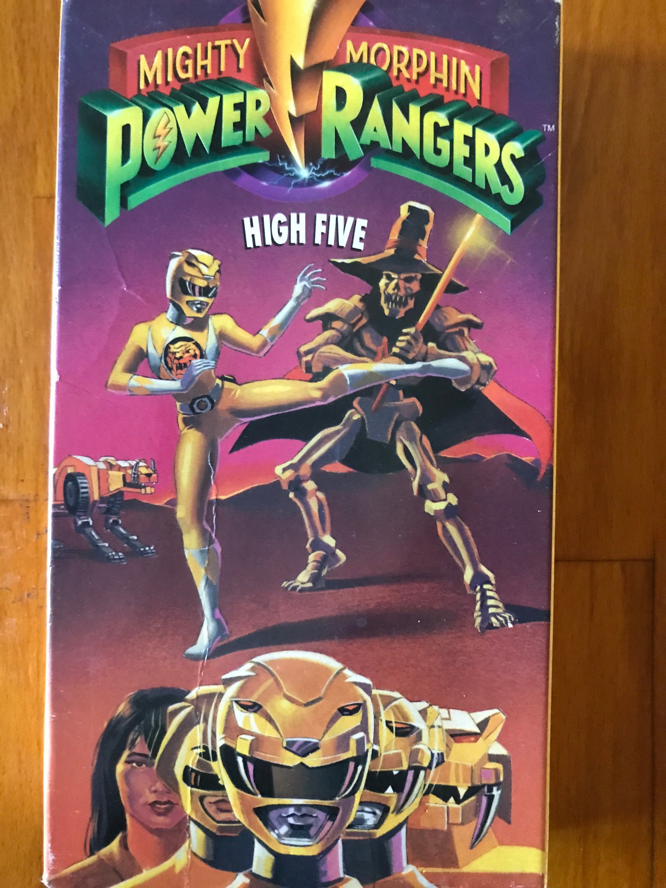 Mighty Morphin Power Rangers High Five VHS 1993 - Etsy