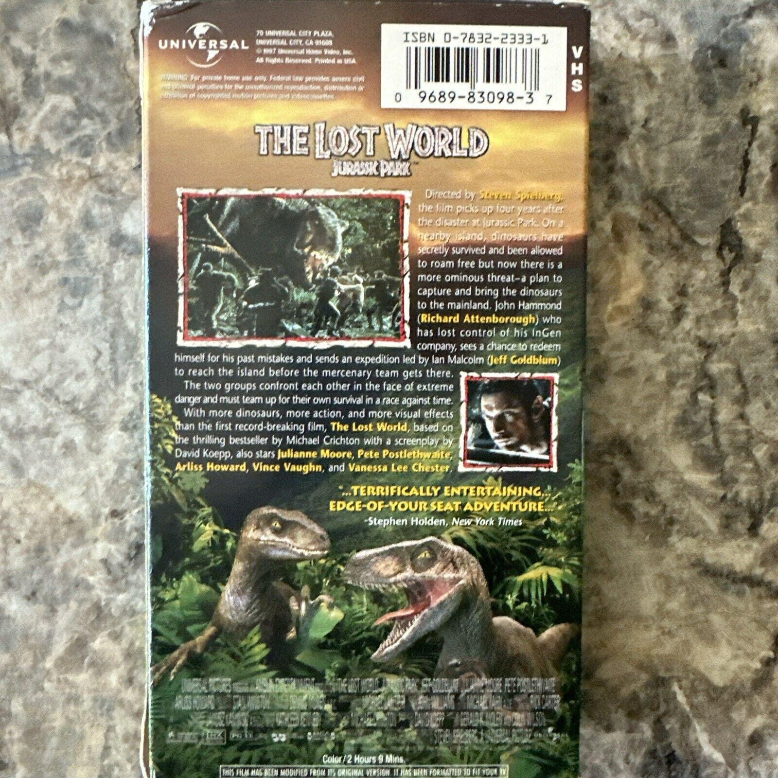 The Lost World: Jurassic Park (VHS, 1997) - Etsy