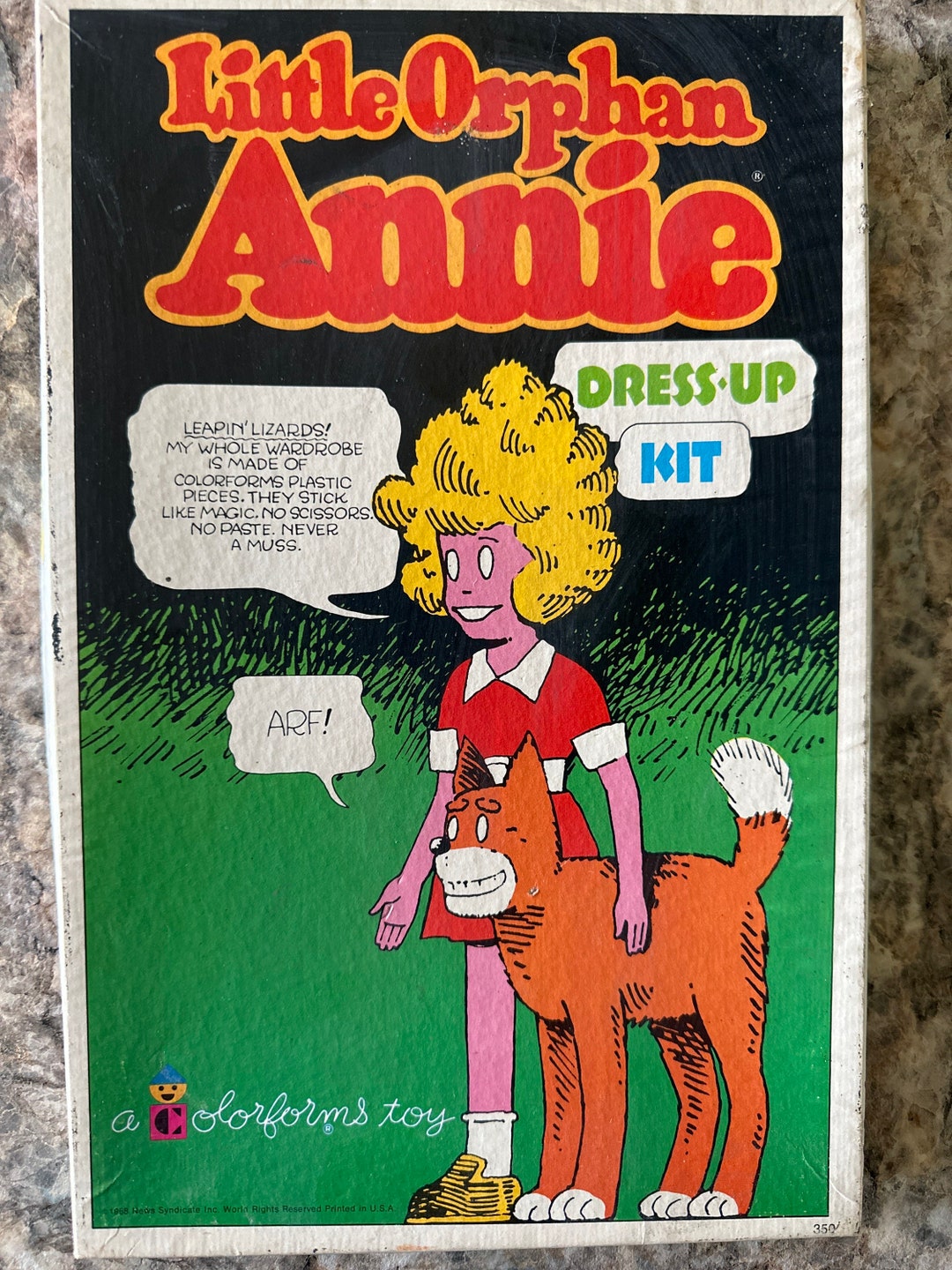 Colorforms Little Orphan Annie Paper Doll Set 1968 - Etsy