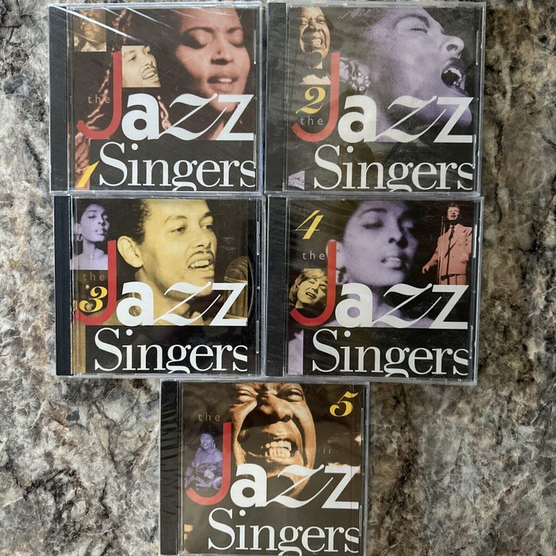 Jazz Singers 1998 CD Set Billie Holiday Louis Armstrong Sarah Vaughan ...