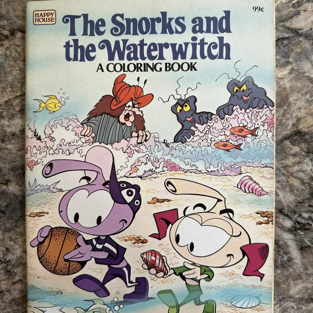 The Snorks and the Water Witch Coloring Book 1985 Unused - Etsy