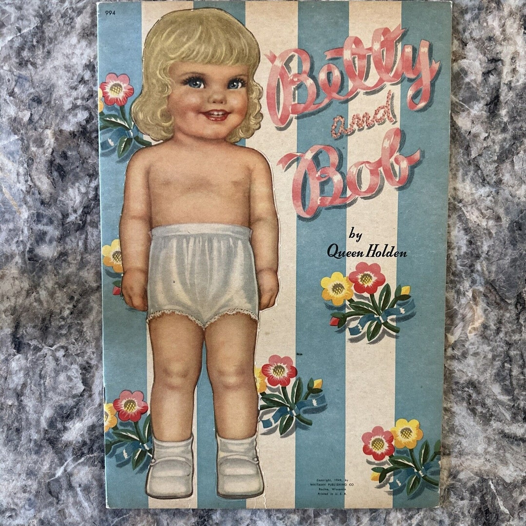 Betty and Bob Paper Doll Book 1948 - Etsy