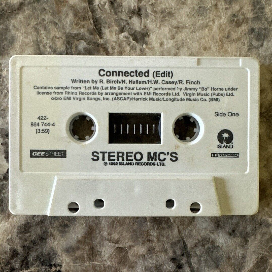 Stereo Mc’s Connected Cassette Single 1992 - Etsy