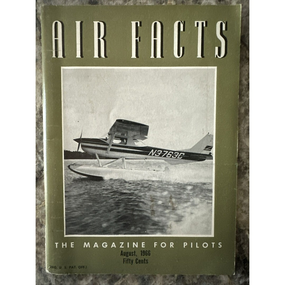 Air Facts Magazine August 1966 - Etsy