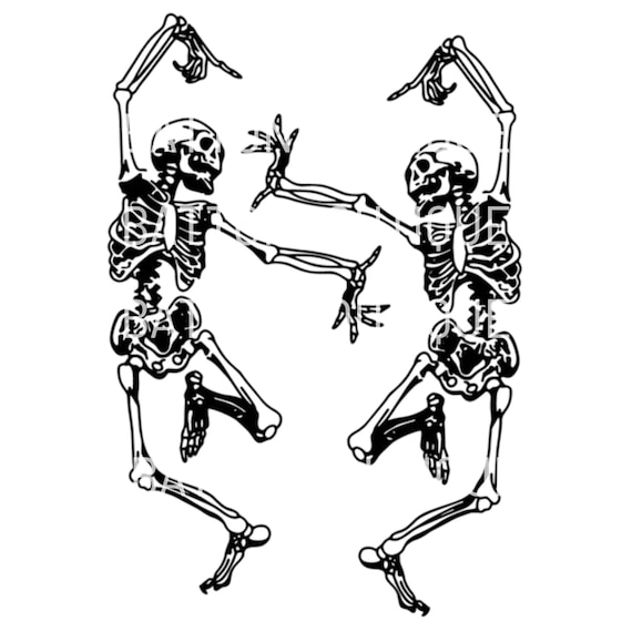 Dancing Skeleton PNG Skeleton PNG Dance Skeleton - Etsy