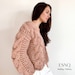 Chunky Cardigan Knitting Pattern by ESNQ Knit Cable Knit Cardigan ...