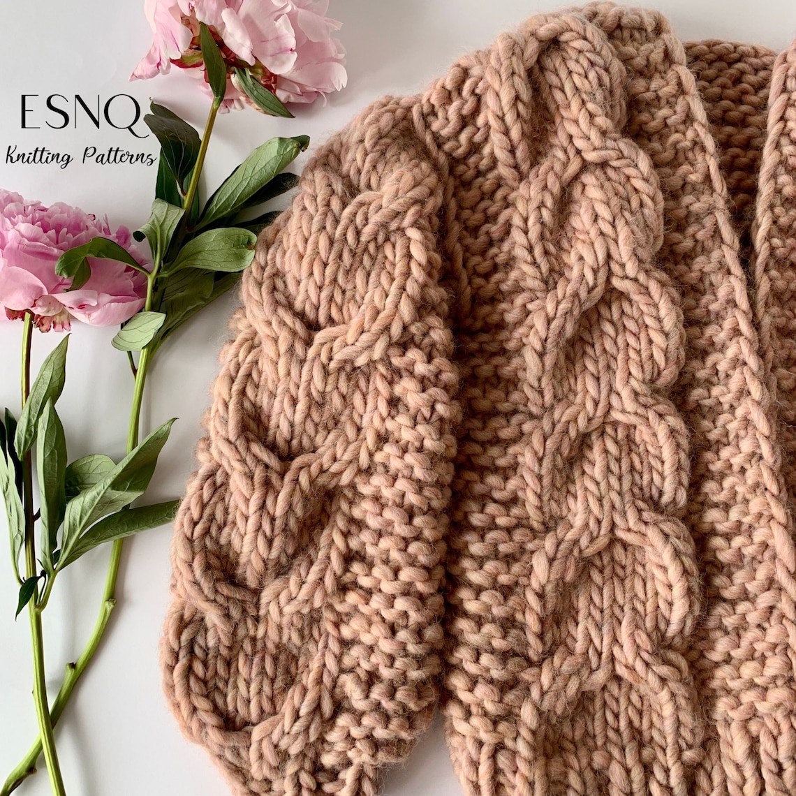 Chunky Cardigan Knitting Pattern by ESNQ Knit Cable Knit - Etsy UK