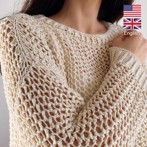 Loose Knit Sweater - Etsy