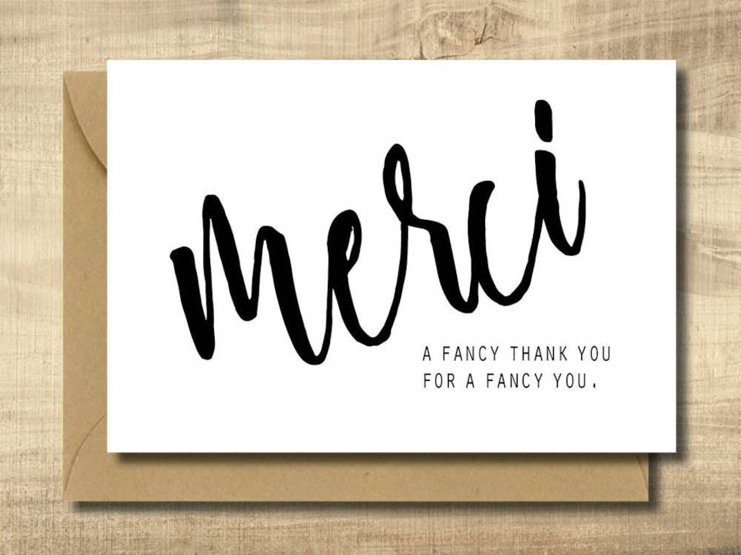 Printable Funny Thank You Card -- Make Your Own Cards at Home, DIY Card ...