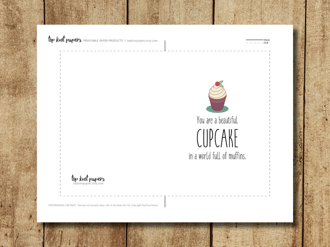 Funny Printable Card -- Print at Home, Instant Download, Funny ...