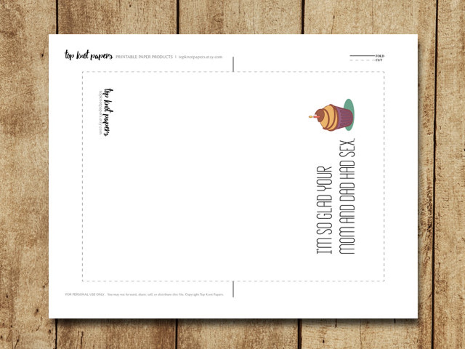 Funny Printable Card -- Make Your Own Cards at Home, Birthday Card ...