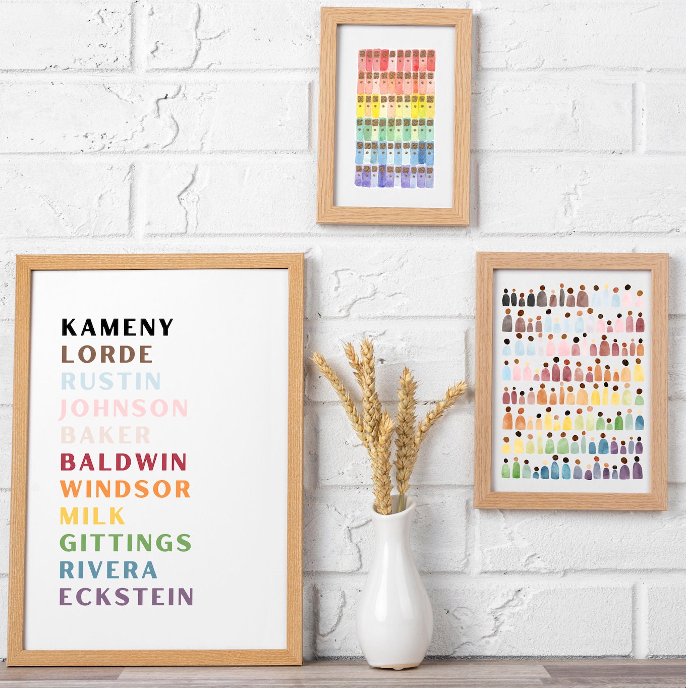 Set of 7 Pride Wall Art LGBTQ Printable Wall Art Pride - Etsy