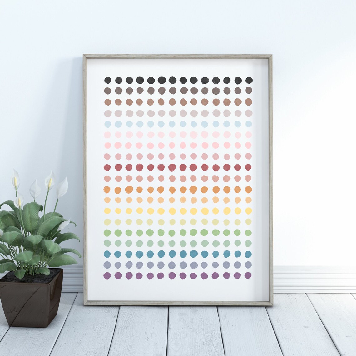 LGBTQ Pride Color Palette Dots Print LGBTQ Inclusive Pride - Etsy