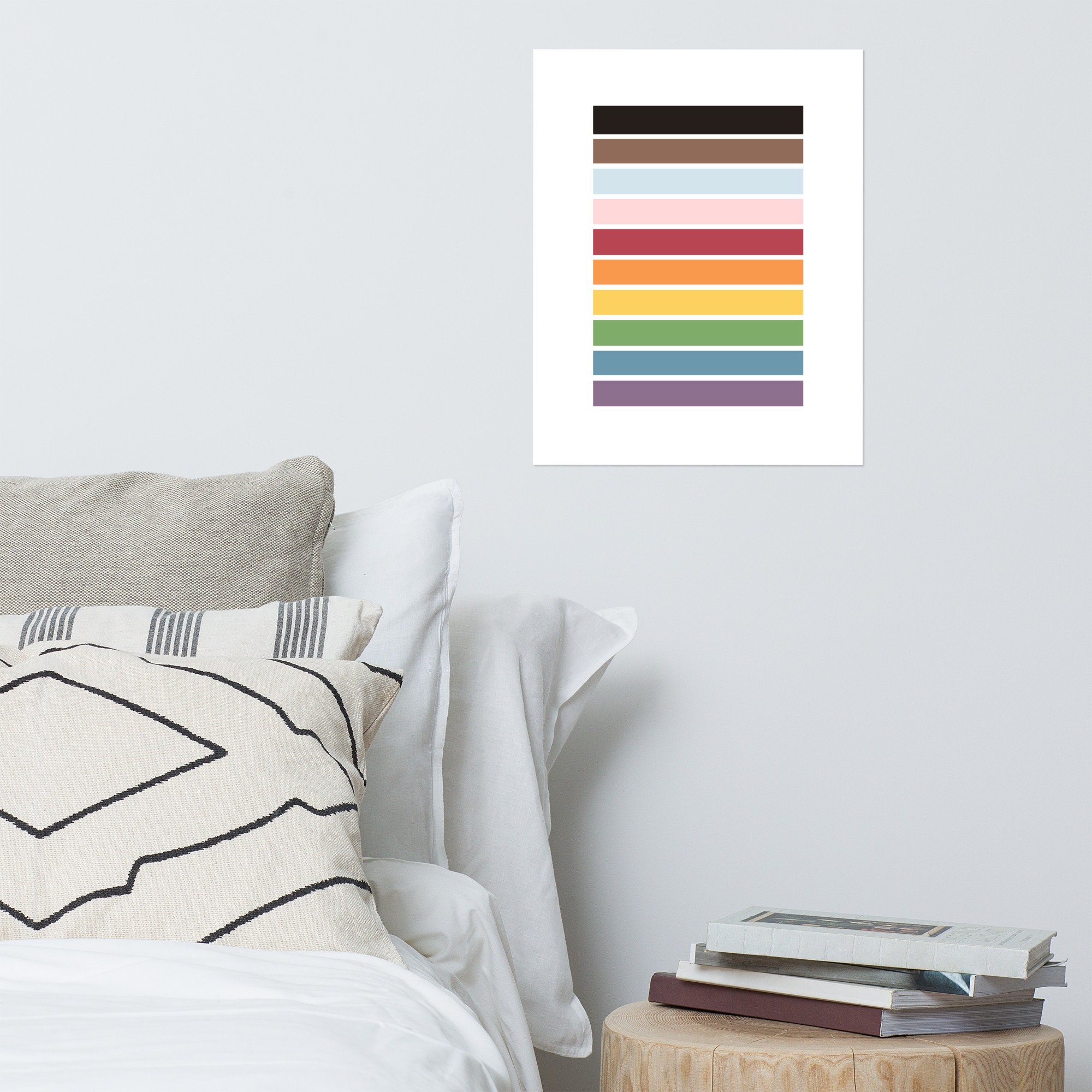 Pride Flag Minimalist Print LGBTQ Inclusive Pride Flag - Etsy