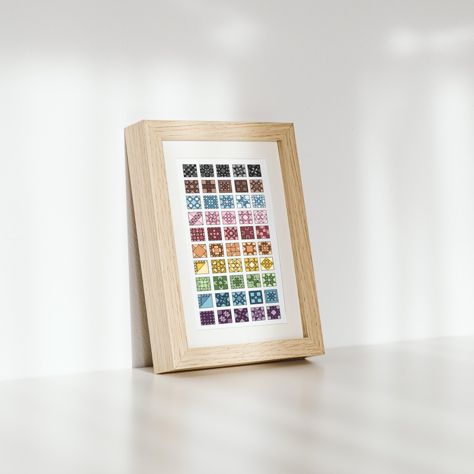 Inclusive Pride Quilt Block Art Print | LGBTQ+ Quilt Wall Art | Pride ...