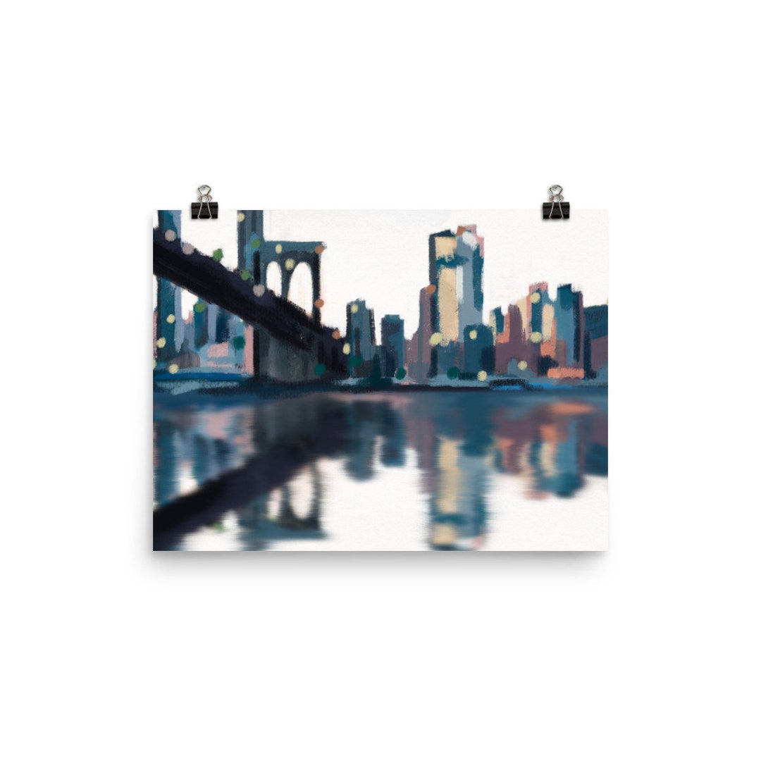 Brooklyn Bridge Abstract Art Print Multiple Sizes Brooklyn, NYC, New ...