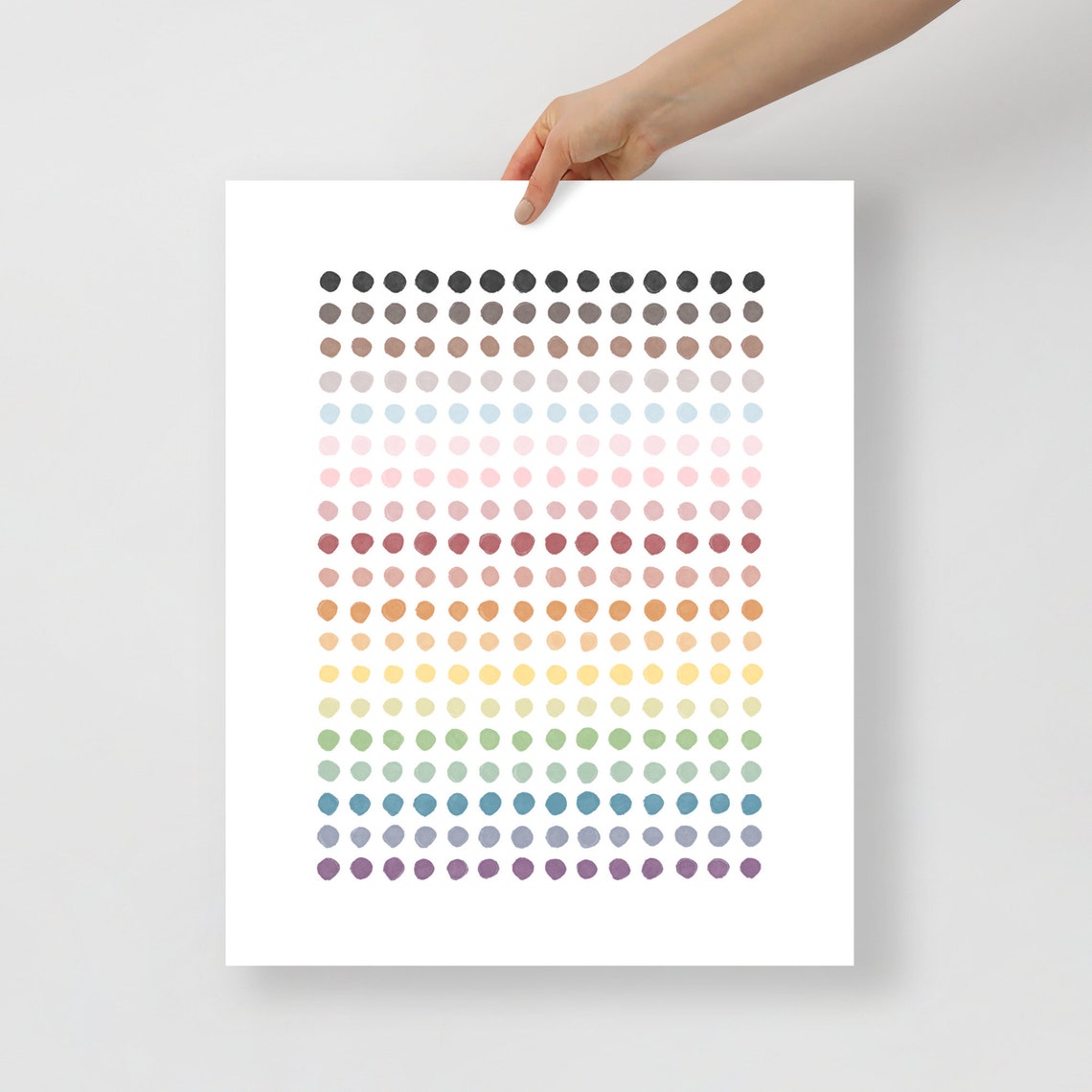 LGBTQ Pride Color Palette Dots Print LGBTQ Inclusive Pride | Etsy