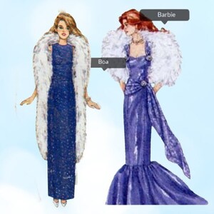 Fashion Doll Fishtail Mermaid Dress PDF Sewing Pattern - Etsy