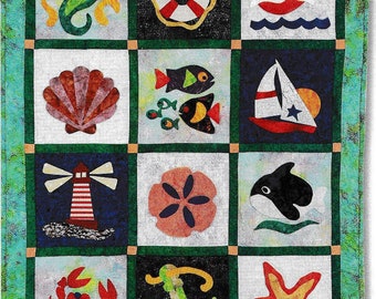 Ocean Theme Quilt Blocks - Etsy