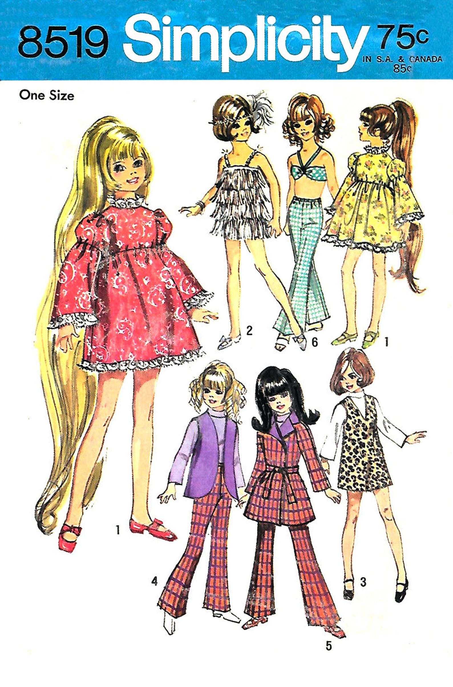 5 Pattern Crissy Doll PDF Pattern Bundle - Etsy