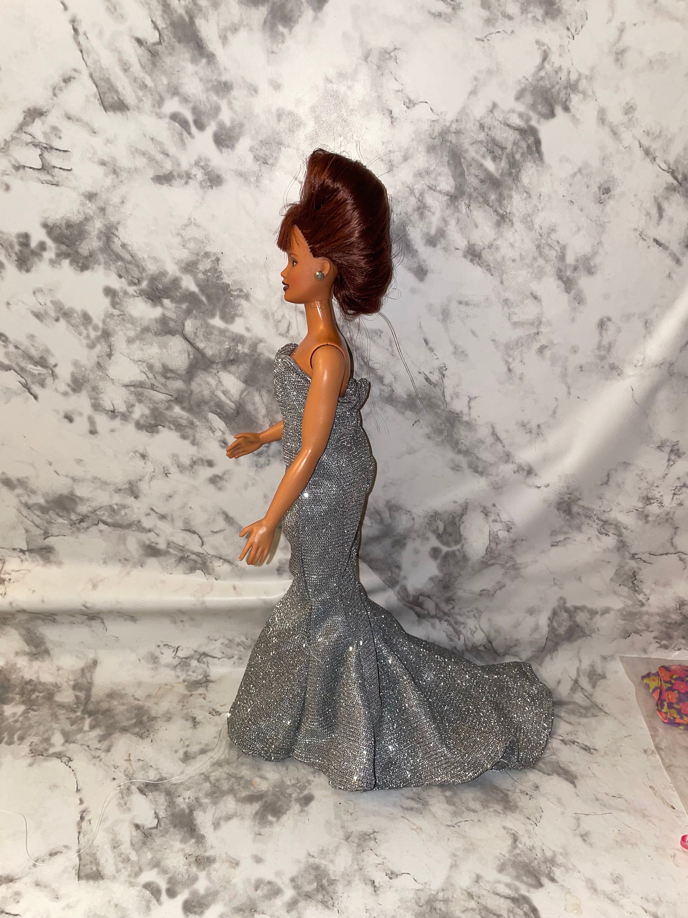 Mermaid Fishtail Fitted Bodice Dress Fashion Doll Downloadable Pdf ...