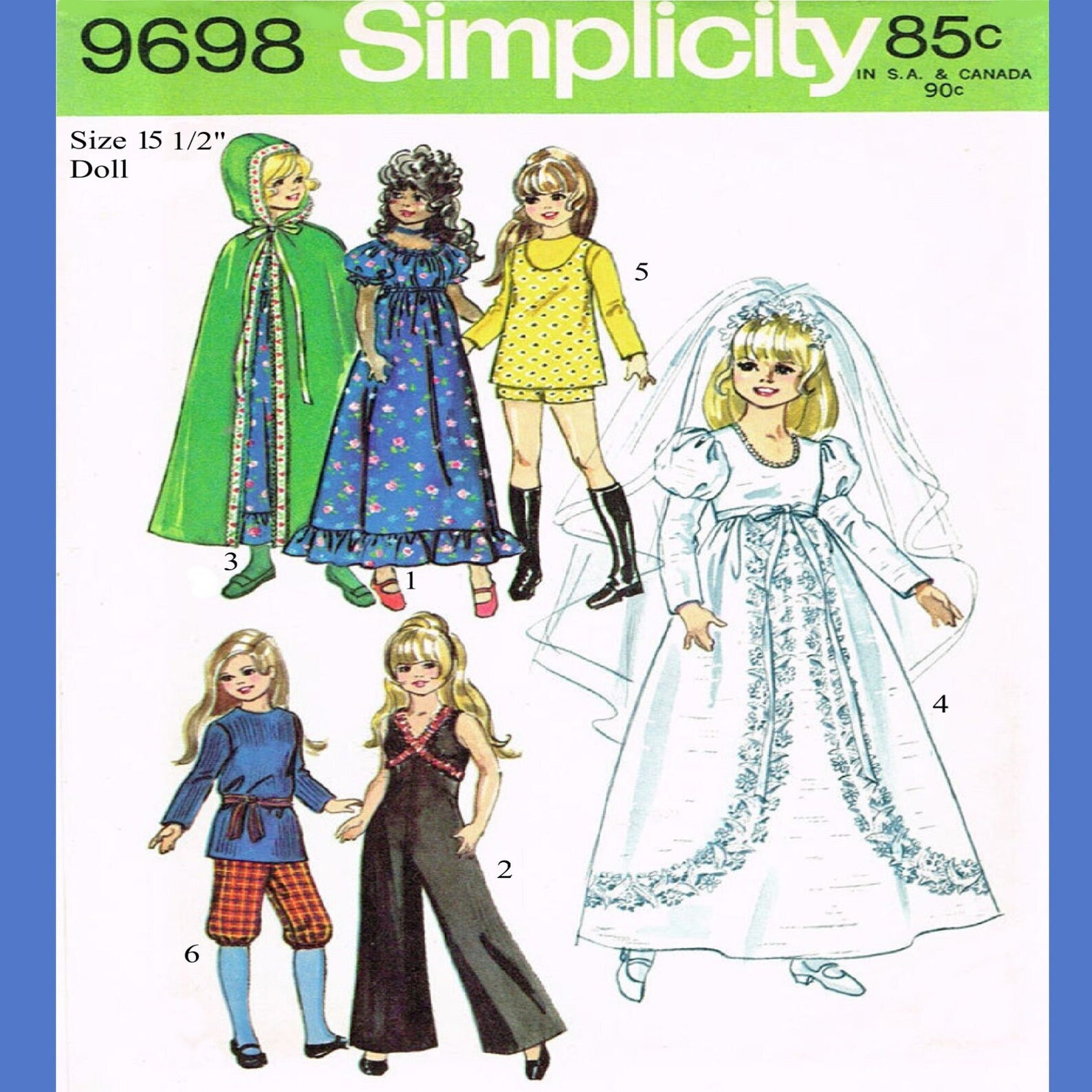 5 Pattern Crissy Doll PDF Pattern Bundle - Etsy