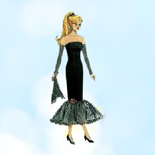 Fashion Doll Fishtail Mermaid Dress PDF Sewing Pattern - Etsy