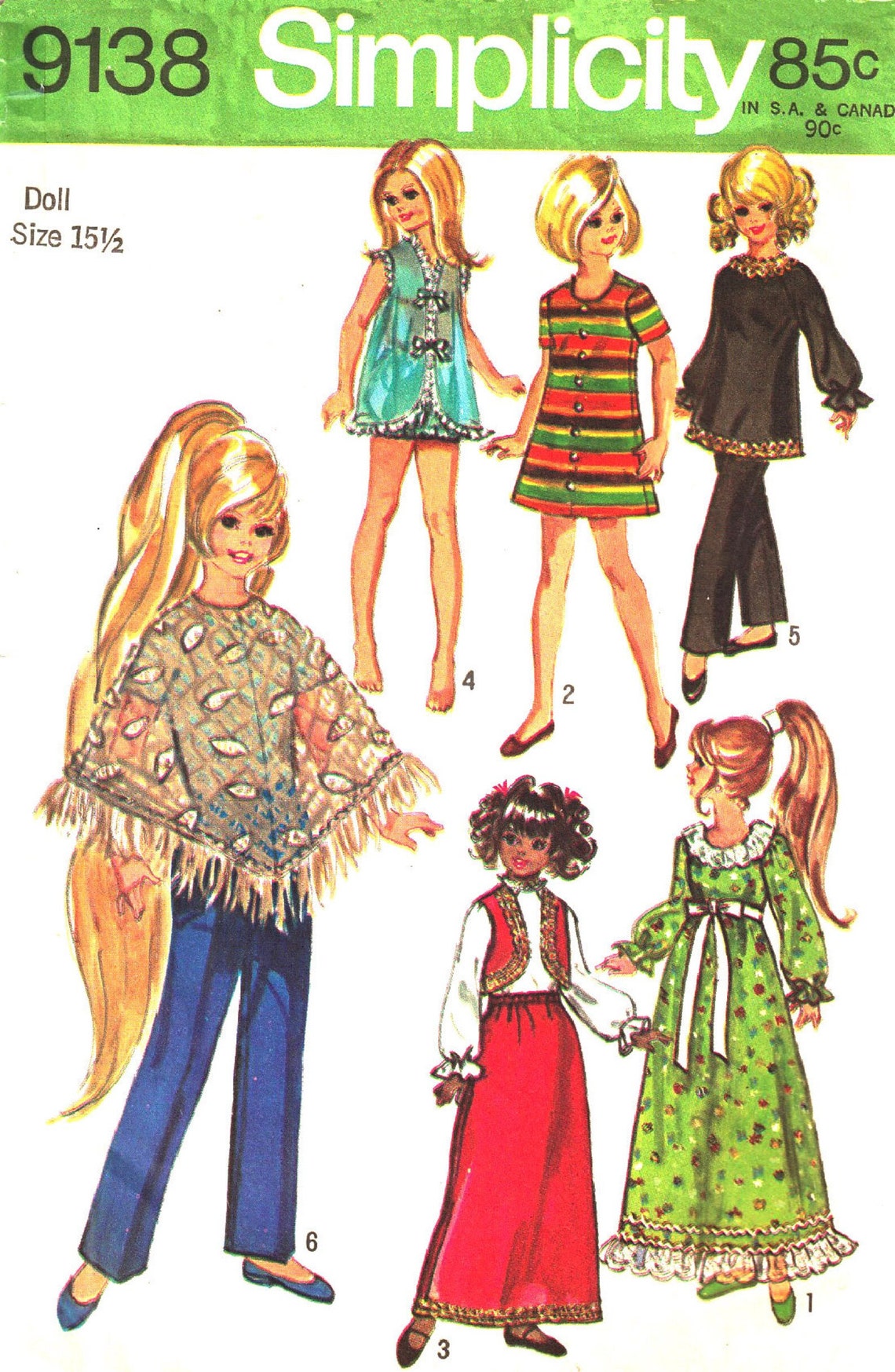 5 Pattern Crissy Doll PDF Pattern Bundle - Etsy