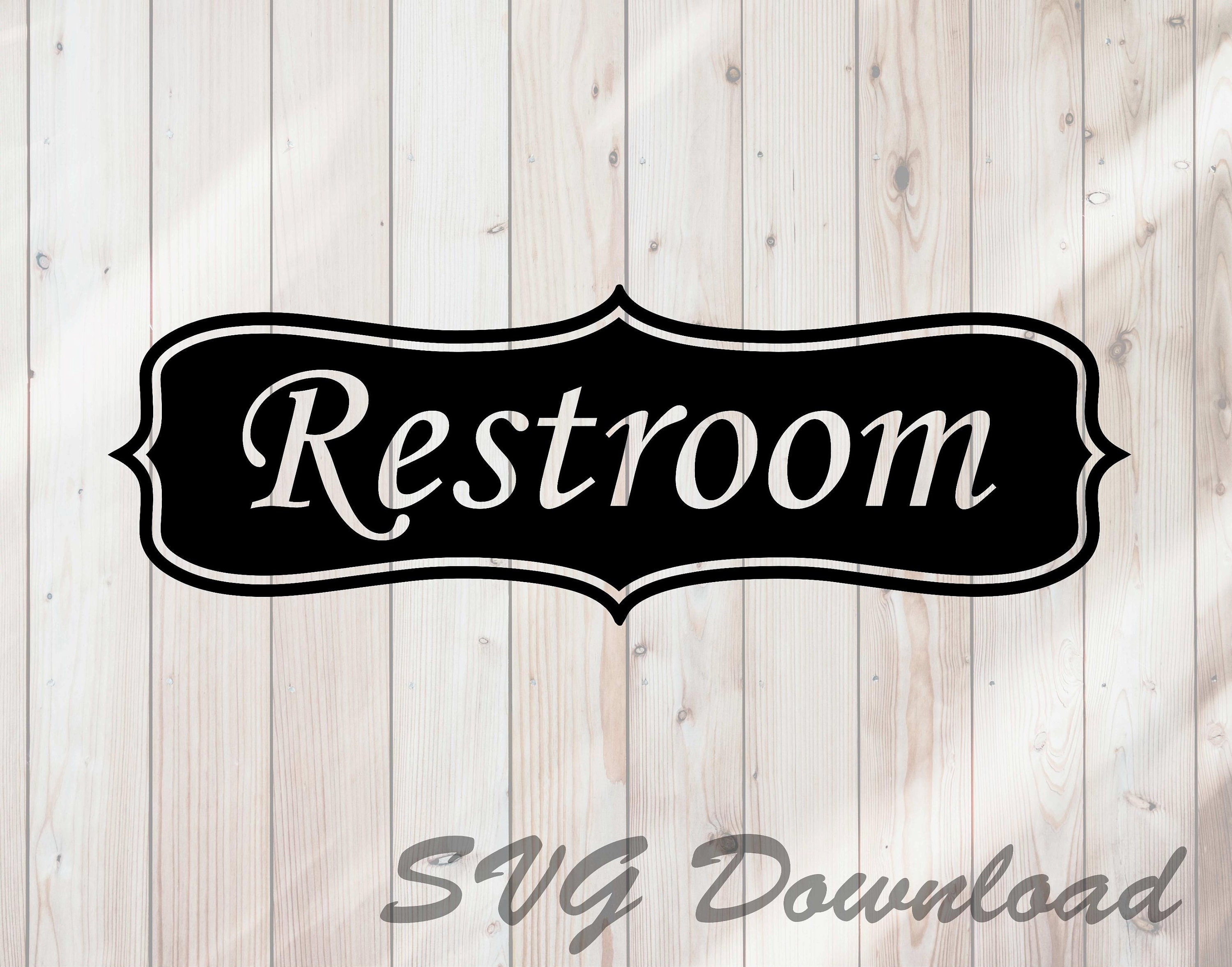 Restroom Sign SVG