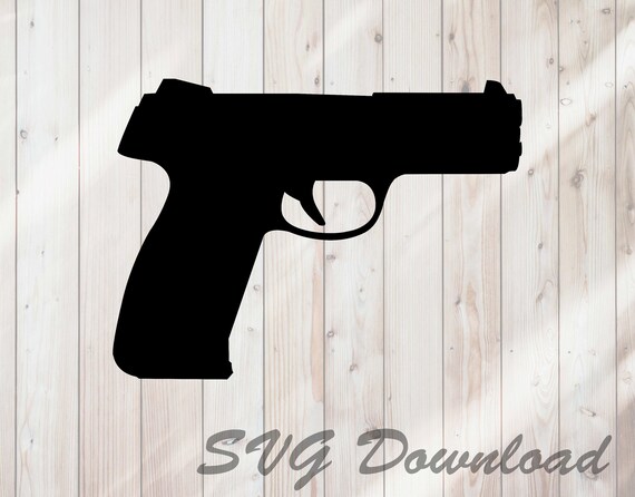 Gun SVG Handgun Pistol SVG Instant Download / Vinyl & Craft - Etsy