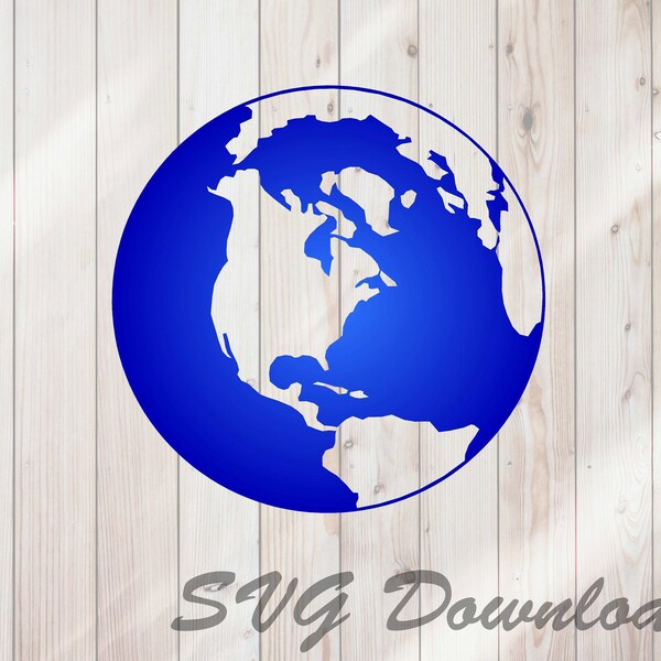 Earth Svg File - Etsy