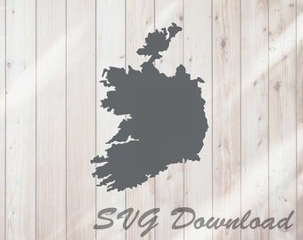 Ireland Map Svg - Etsy