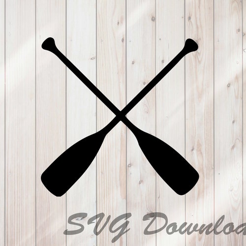 Crossed Oars X Cut File SVG - Etsy