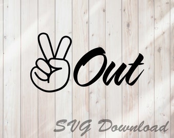 Peace Sign Cut Out - Etsy