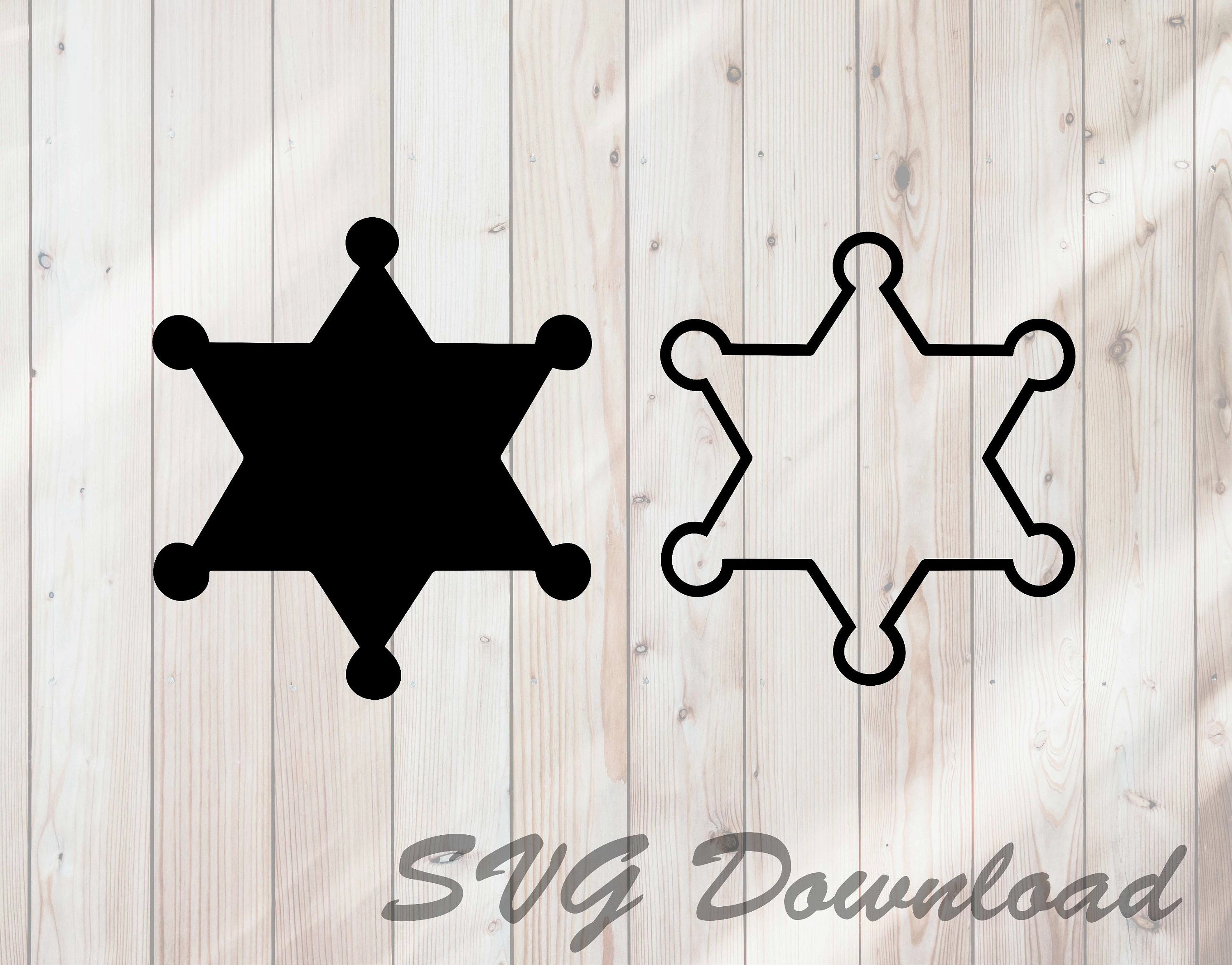 Craft Supplies & Tools Scrapbooking SVG File Instant Download 6 point ...