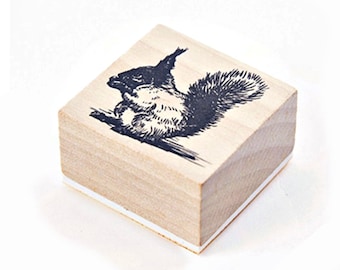 Squirrel stamp | Etsy