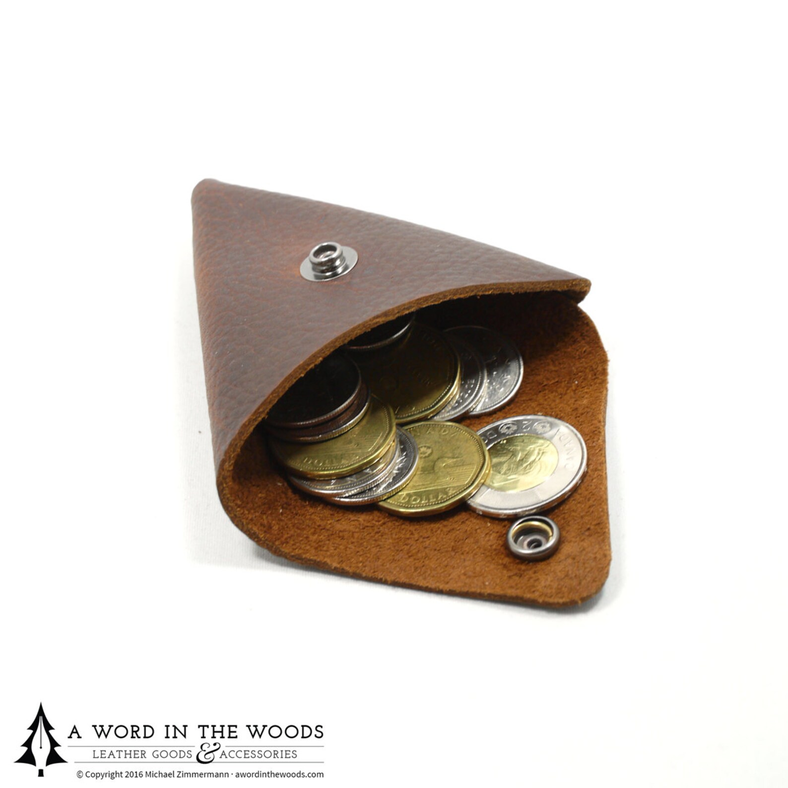 Leather Pouch Change Pouch Earpod Case Rustic Brown Leather Coin Pouch ...